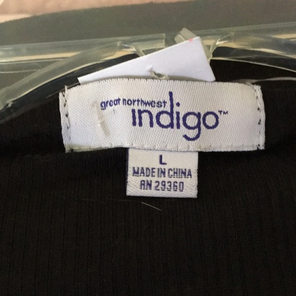 Indigo | Sweaters | Nwt Lightweight Semi Sheer Waterfall Cardigan Black ...